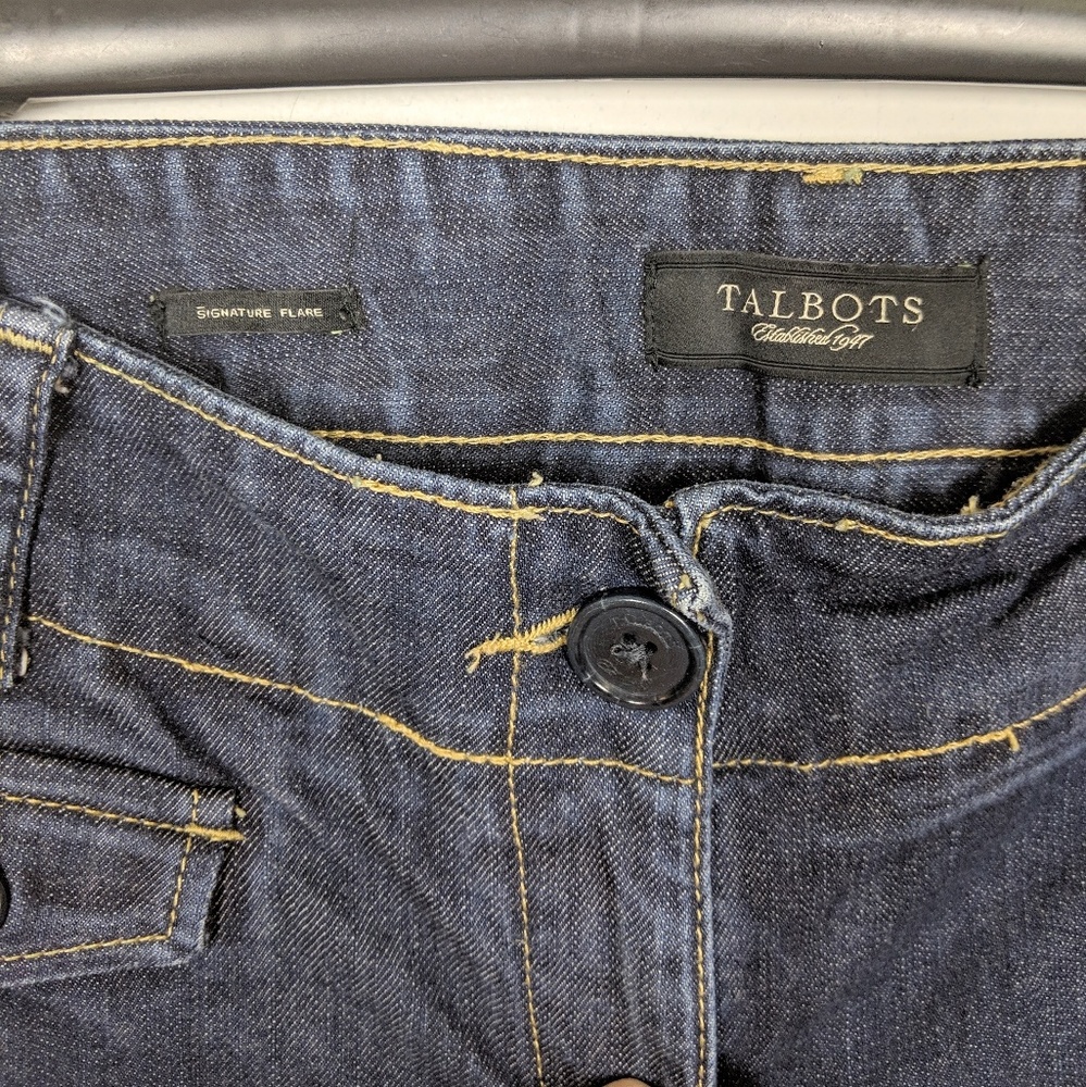 Talbott Stretch Flare Jeans Back Pocketless - Gem